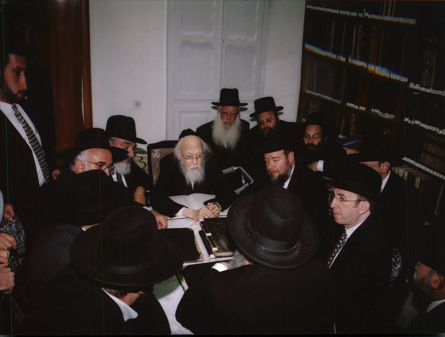 Rabbi Shalom Elyashiv speaking at an Am Echad meeting in Eretz Yisroel ...